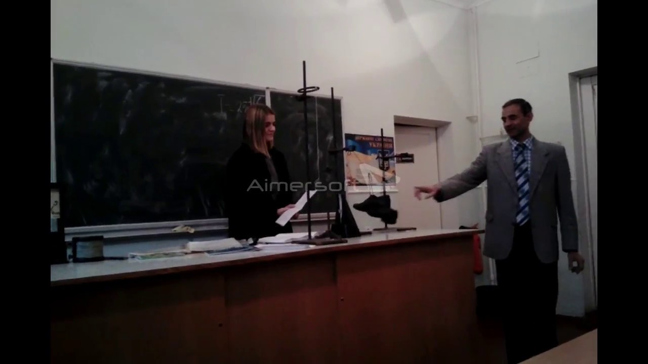 Mad teacher, crazy physics lesson - YouTube