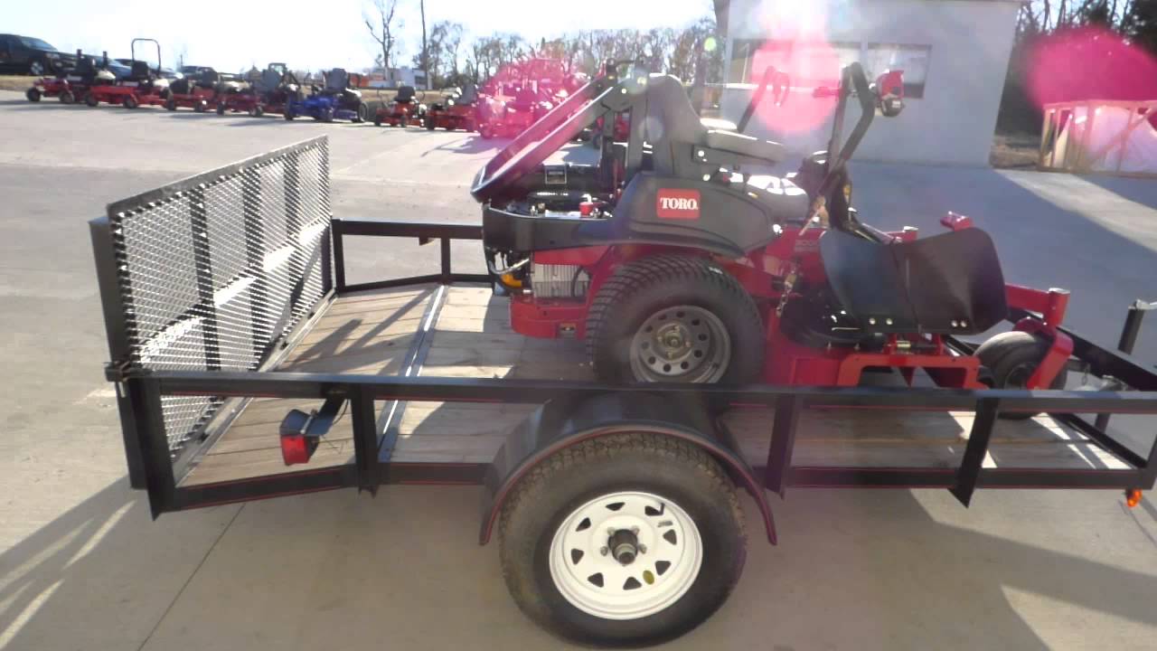 Equipment Utility Trailer Package features Toro 74958 Z Master 3000 ...