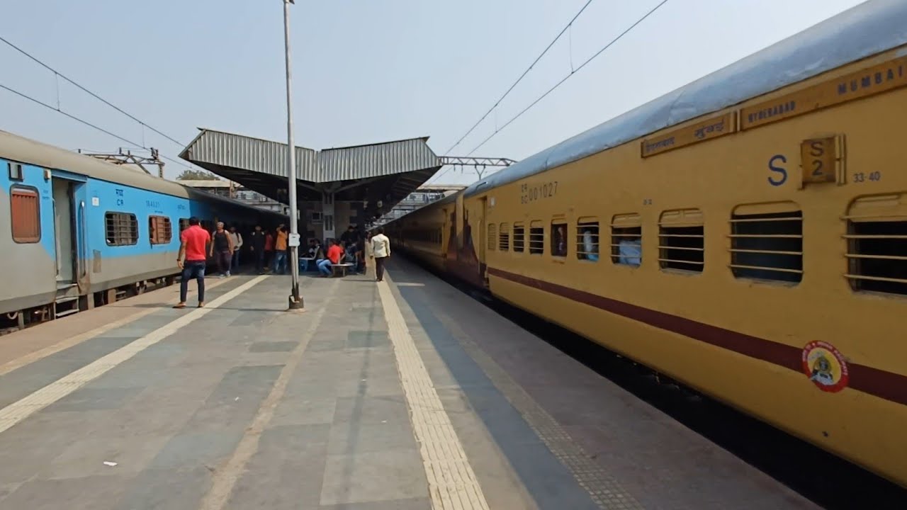 Last ICF Run For 22731 Hyderabad - Csmt Sf Express | Offlink BSL WAG5 ...
