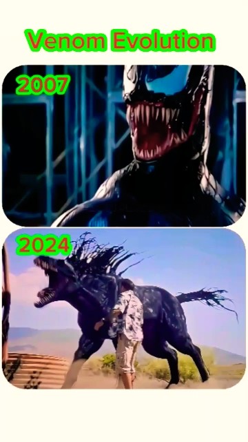 Venom Evolution In 2007 Vs 2024 Movie || 2024 Vs 2007 Venom Evolution #marvel #venom #venom2 # ...