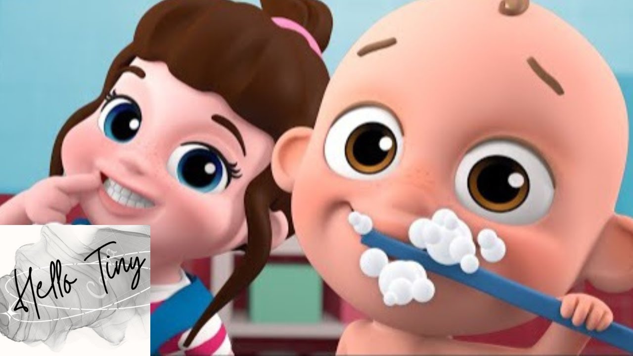 This Is The Way We Brush Our Teeth - Kids Songs | Hello Tiny Nursery ...