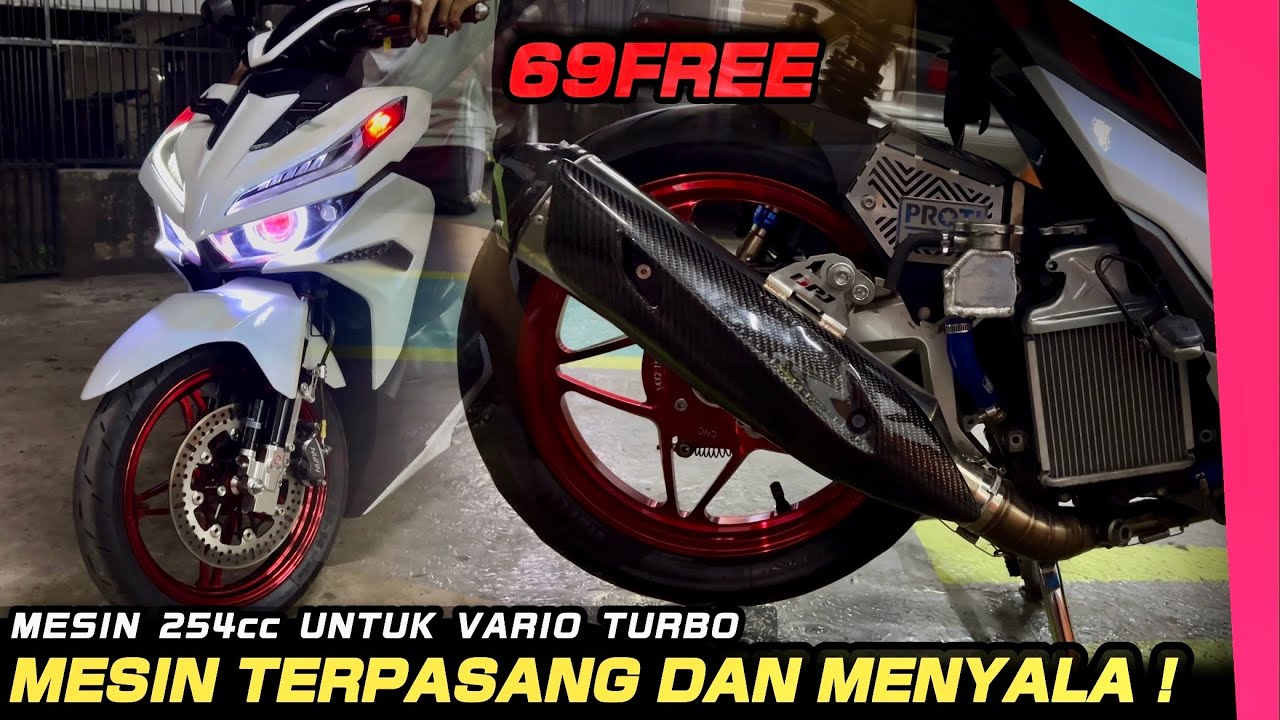 MESIN VARIO TURBO MENYALA - YouTube