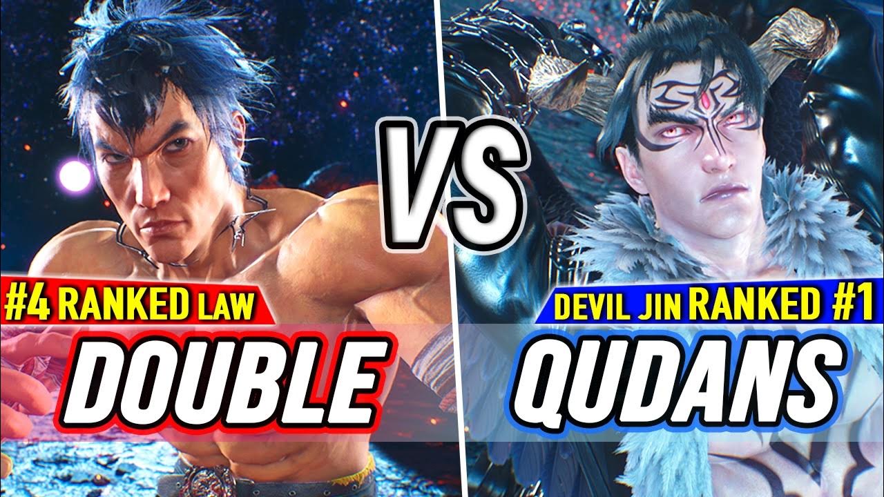 T8 🔥 Double (#4 Ranked Law) vs Qudans (#1 Ranked Devil Jin) 🔥 Tekken 8 High Level Gameplay - YouTube