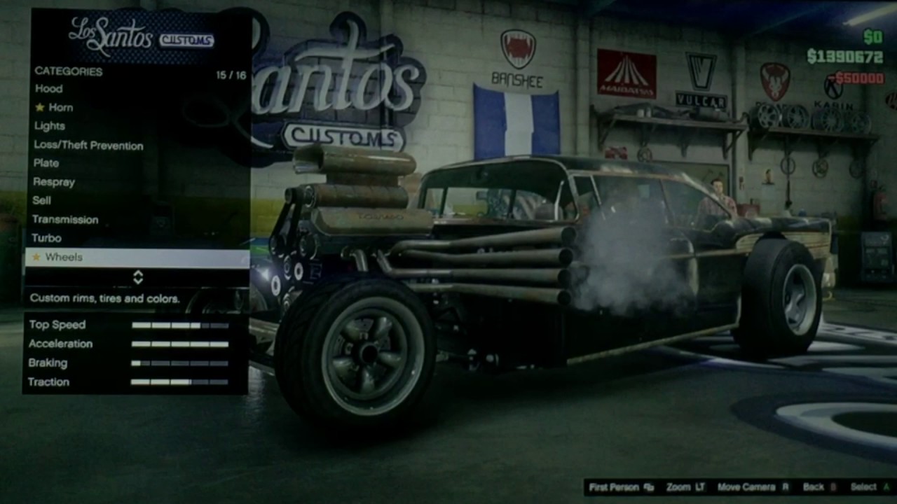GTA 5 DLC: '"NEW DECLASSE TORNADO RAT ROD" CUTOMIZATION!! (Gta5 Online ...