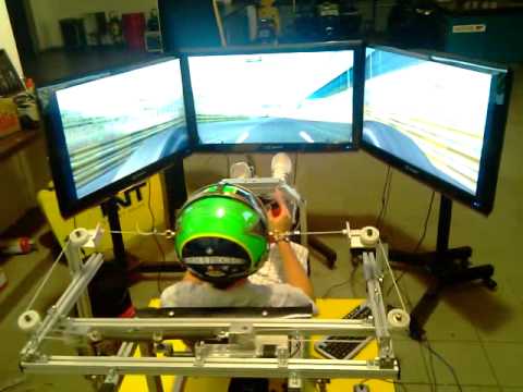 Felipe Nasr, Hard Training testing on simulator with Helmet G force ...