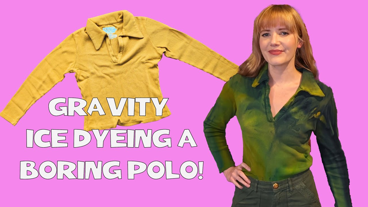 Gravity Ice Tie-Dyeing a Boring Yellow Shirt to Give it New Life! - YouTube