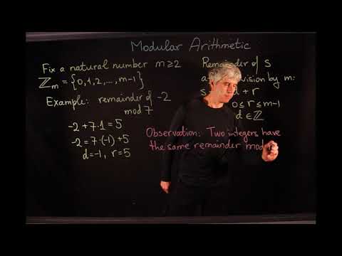 Lecture 2 Modular arithmetic - YouTube