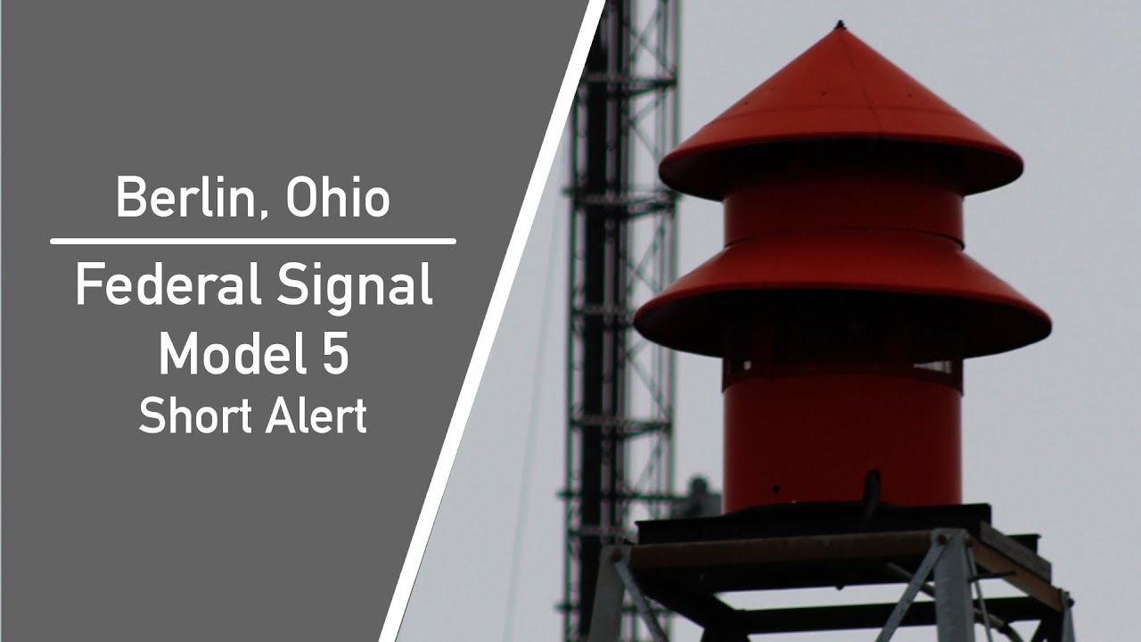 Federal Signal Model 5 | Short Alert | Berlin, Ohio - YouTube
