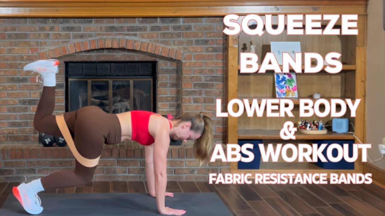 38-Min Lower Body & Abs Workout - Fabric Booty Resistance Band - Low ...