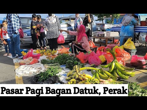 Malaysia Morning Market | Pasar Pagi Bagan Datuk, Perak - YouTube