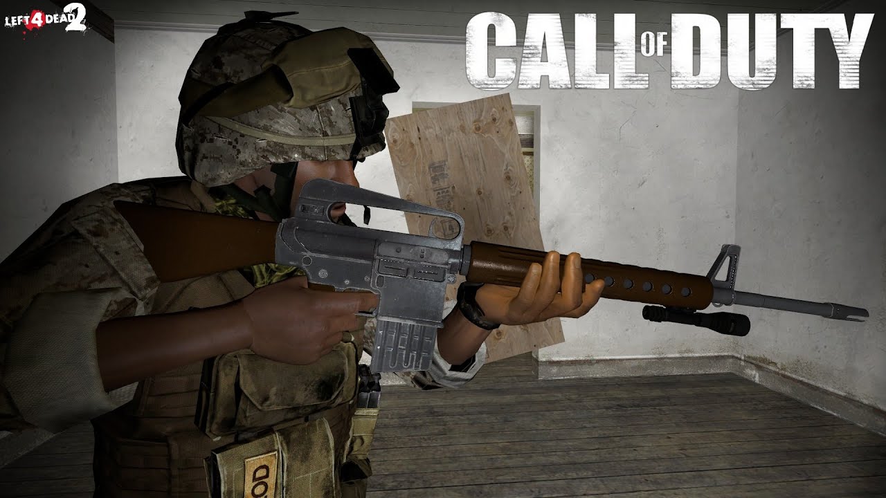 Left 4 Dead 2 AR-10 using Call of Duty Gun Animation (M16A2) - [ΖмBя ...
