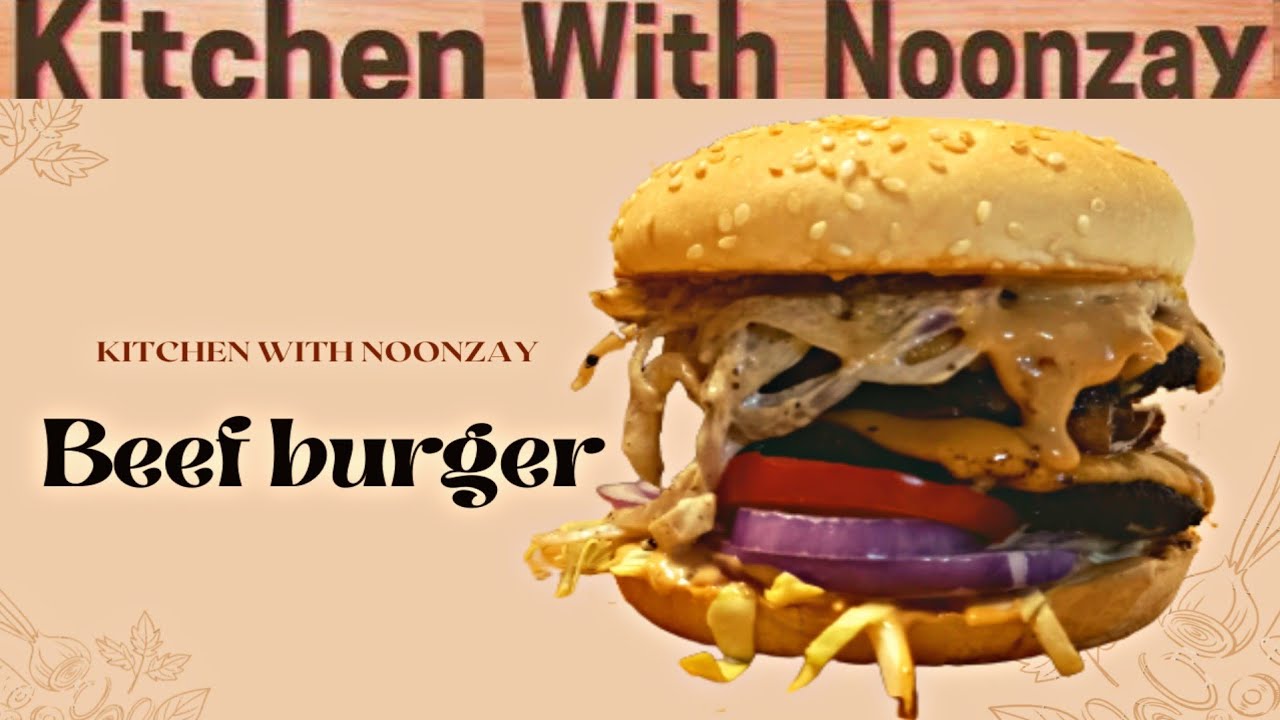 American beef burger | Double peti beef burger (Bakra Eid Special ...