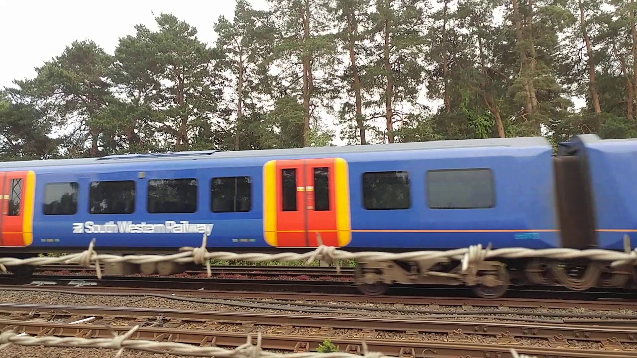Here is the class 450 in Brookwood - YouTube