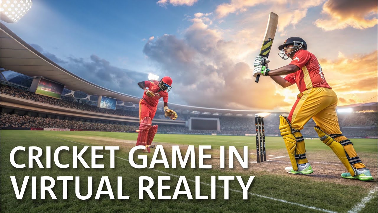 Virtual reality cricket part 2_ Virtual Reality gameplay - YouTube