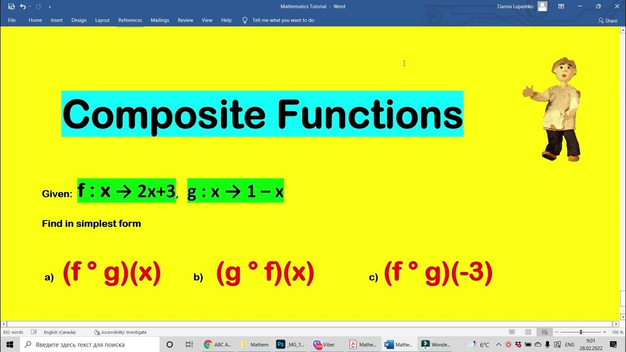 How To Find Composite Functions | Mathematics | Problem Solution | IB ...