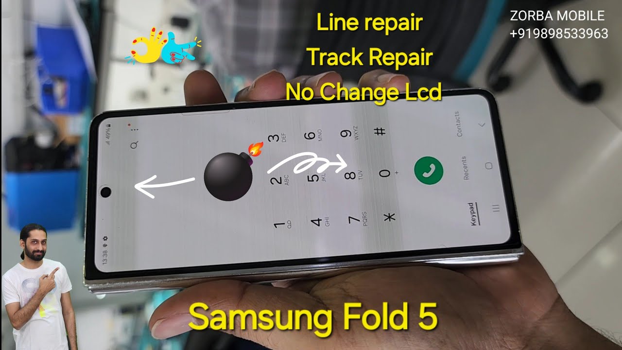 Samsung Fold 5 Green Display Flickr. Flack line green line repair work ...