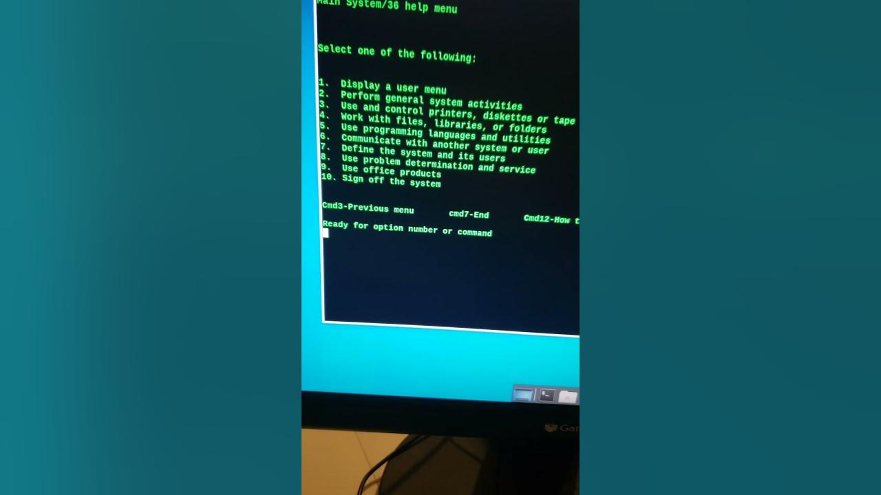 Emulating an #IBM #System/36 Menu #computer #terminals #youtubeshorts Under #Linux using C++ ...