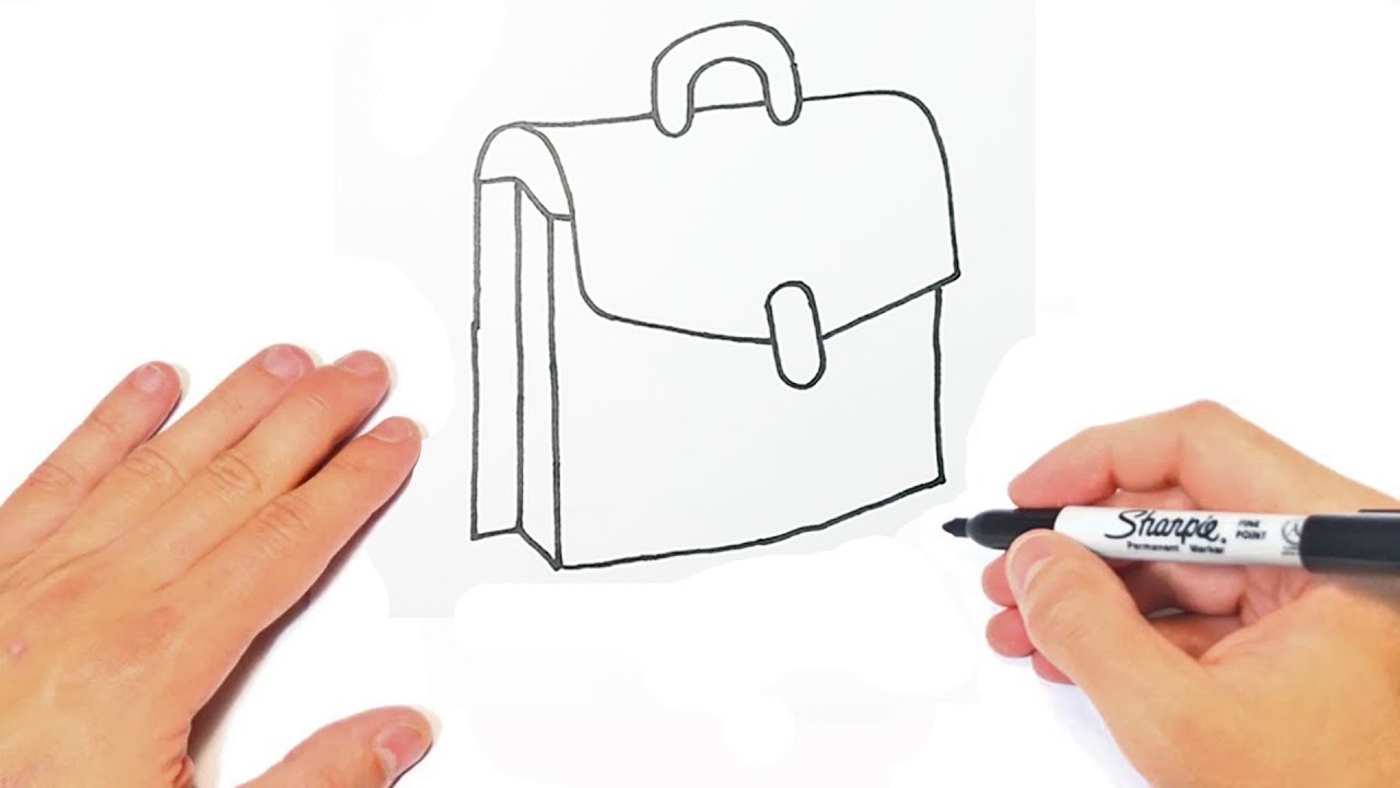 How to Draw office bag | Drawing Lesson | Step by Step - YouTube