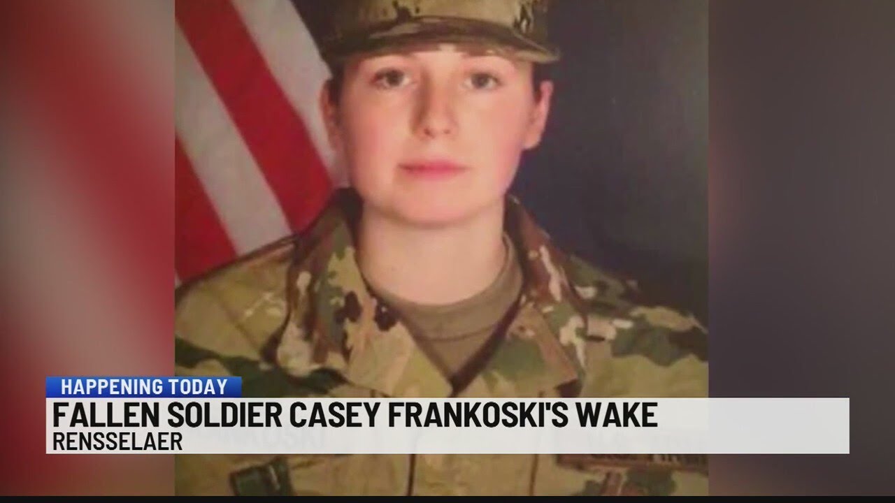 Fallen soldier Casey Frankoski's wake - YouTube