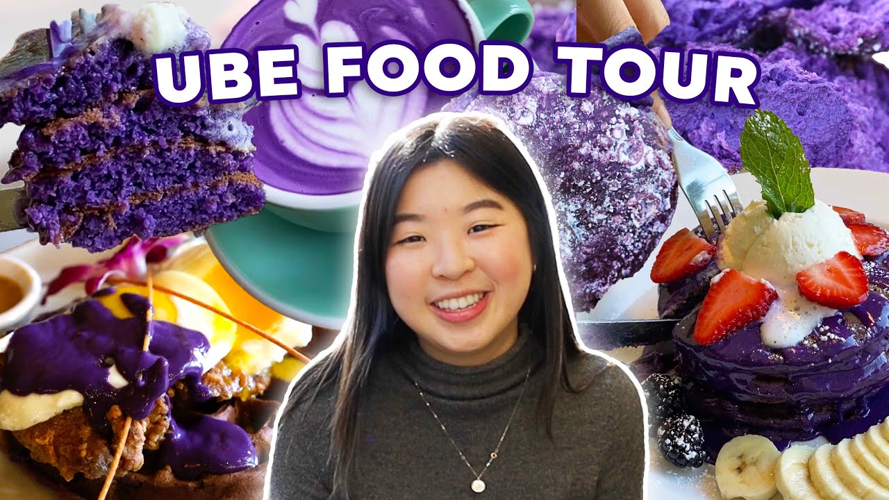 Bay Area UBE Food Tour 💜 | Ube Pancakes, Malasadas, Lattes, Waffles ...