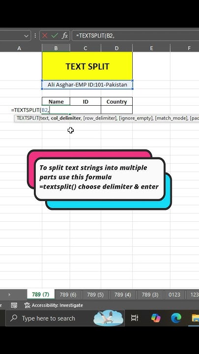 Text Split - YouTube