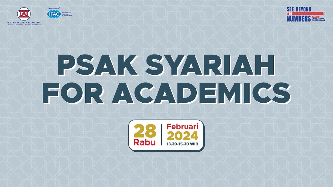 PSAK Syariah For Academics - YouTube