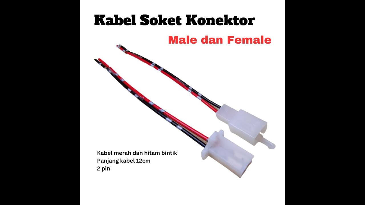 Soket Sambung Kabel 2 pin Konektor Nilon Cable Soc - YouTube