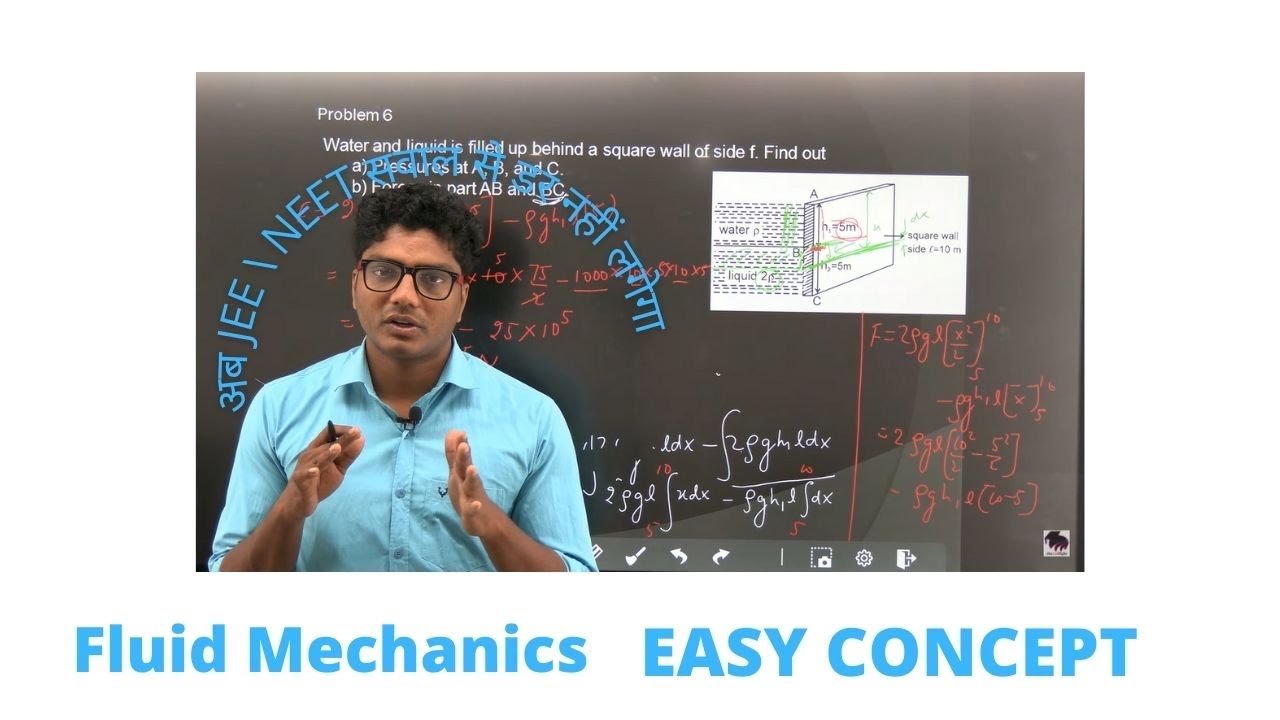 Fluid Mechanics| L 5 | By Ajit Sir | For JEE | NEET| Water Barometer ...
