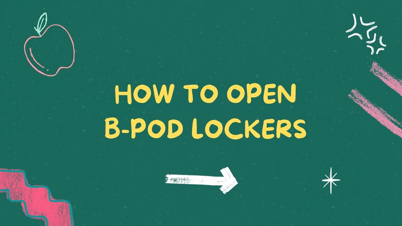 How to open B-Pod lockers - YouTube