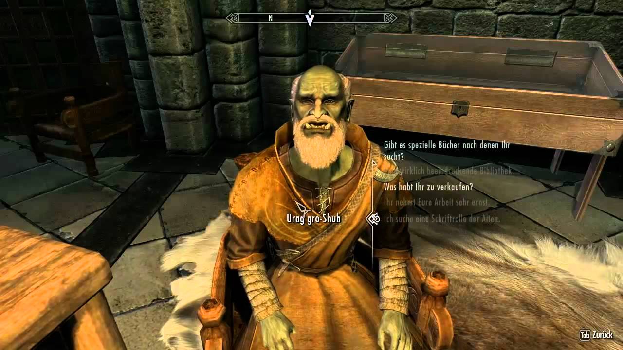 Let's Play Skyrim #114 [German][HD] - Urag gro-Shub's Bibliothek - YouTube