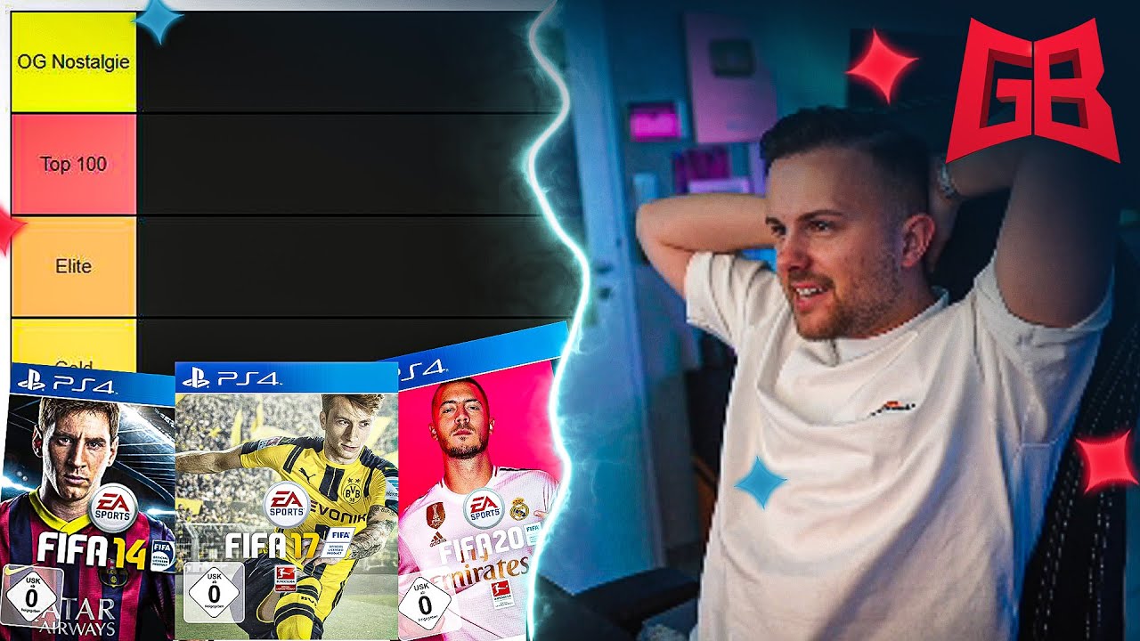 GamerBrother RANKED ALLE FIFA TEILE 😱😬 - YouTube