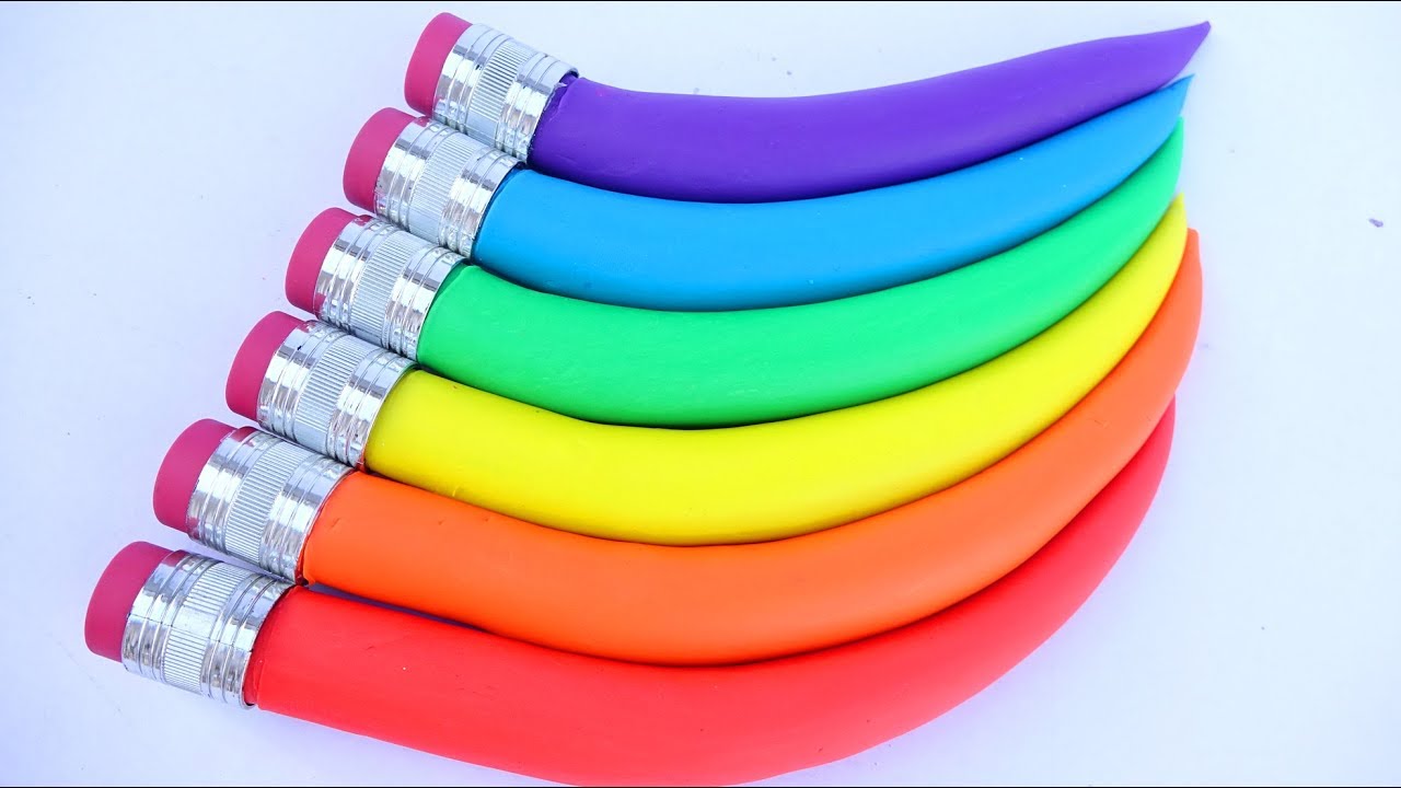 Play Doh Curve Pencil Learn Colors PJ Masks Surprise Kinetic Sand ...