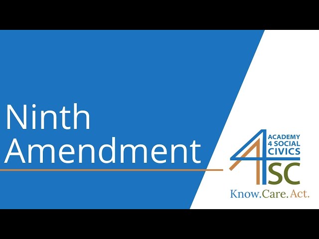 Amendment 9 Meaning