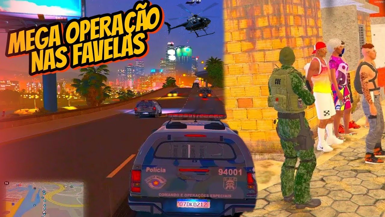 Fizemos Uma Mega Operação Nas Favelas Da Cidade | GTA RP 🚨🚨 - YouTube