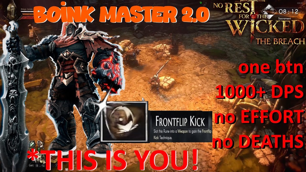 No Rest For The Wicked : BOiNK MASTER 2.0 super easy, super OP build ...