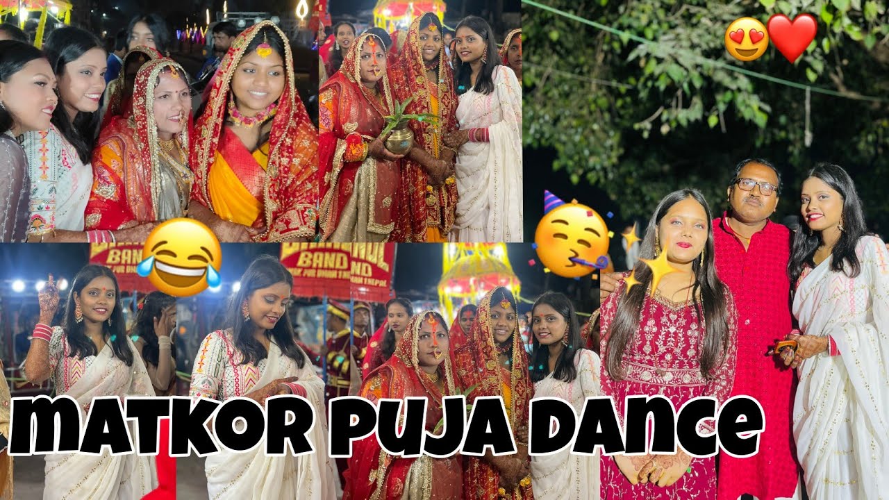 Matkor puja dance 😍 ️😁|| #sejudavyah || @ayantikasinghaniya - YouTube