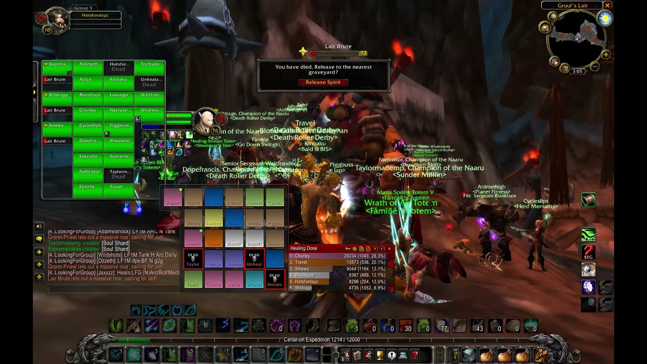 Gruul's lair raid - Healer - Wow Classic TBC - YouTube