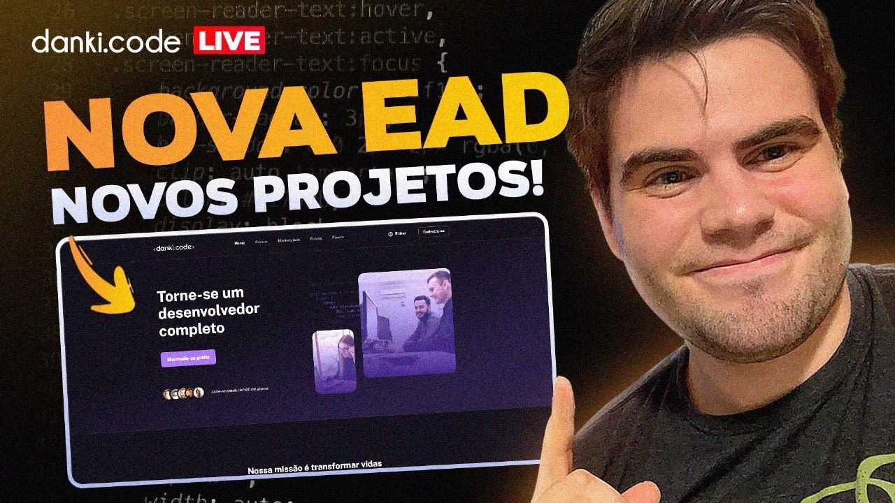 🔴 EXPLORANDO NOVA EAD DA DANKI CODE, DEMO DO DANKI SHOP E BATE PAPO - YouTube