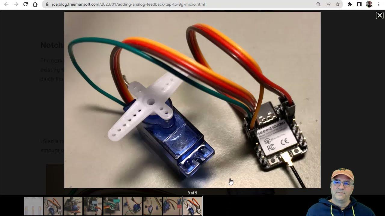 Adding analog feedback tap to Micro Servos - YouTube