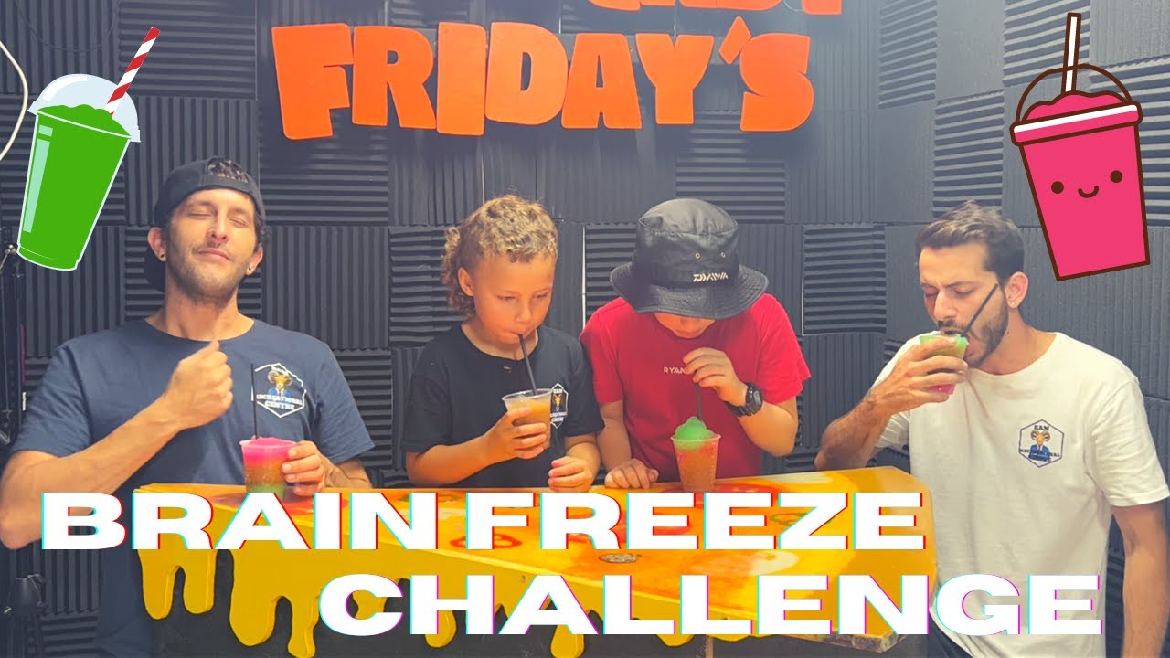 Slushy Brain Freeze Challenge! 800 Subscriber Special video with ...