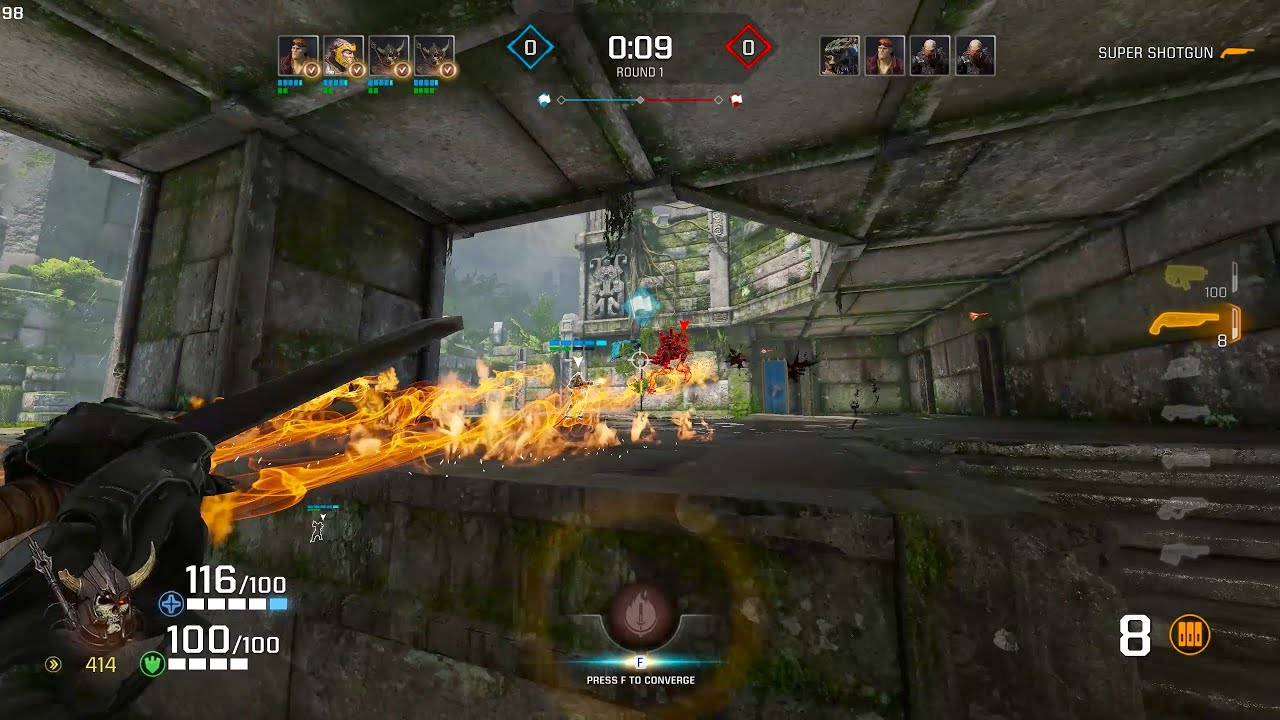 RUINS 006 - CTF full match (Chaos !) (TigerBLUE Quake Champions CTF ...