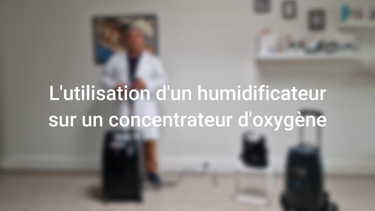 L'utilisation d'un humidificateur sur un concentrateur d'oxygène - YouTube