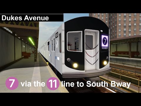 PTA Classic: South Broadway bound R152 (7) Train @ Dukes Avenue - YouTube