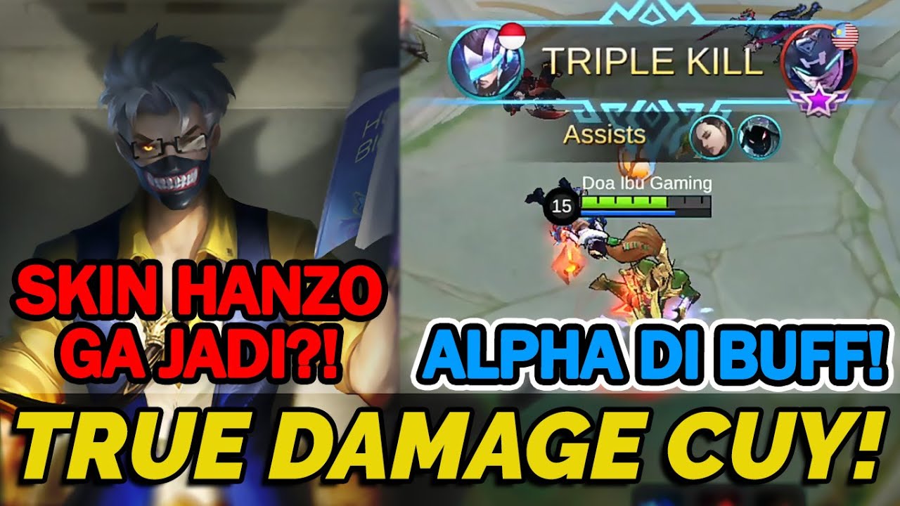 SKIN HANZO INSIDIOUS TUTOR BATAL RILIS?! BAHAS DETAIL ALPHA DI BUFF ...