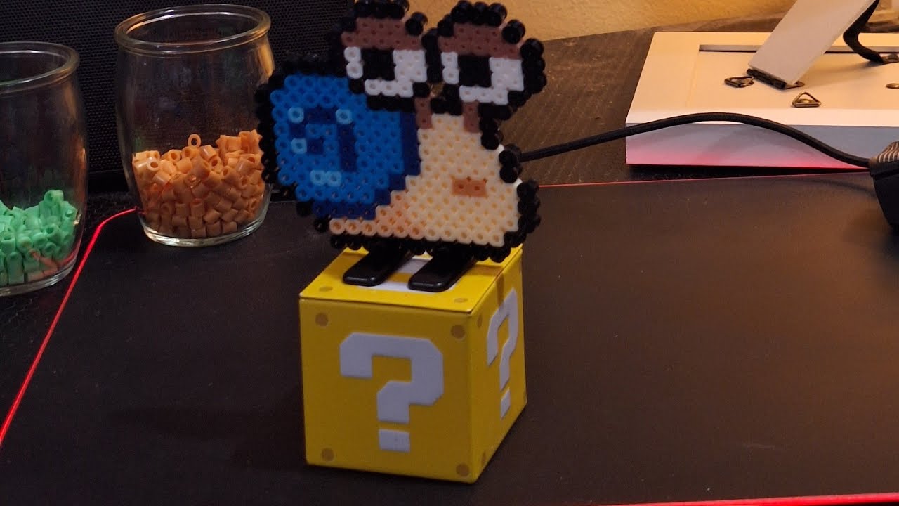 Happy little blue snail made from perler beads by @BeadsbyEats - YouTube