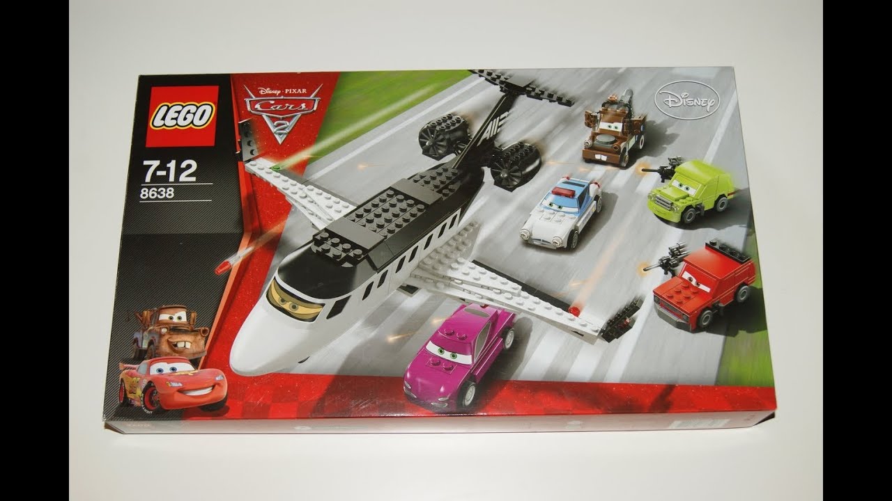 Lego 8638 Cars 2 "Spy Jet Escape" stop motion - YouTube