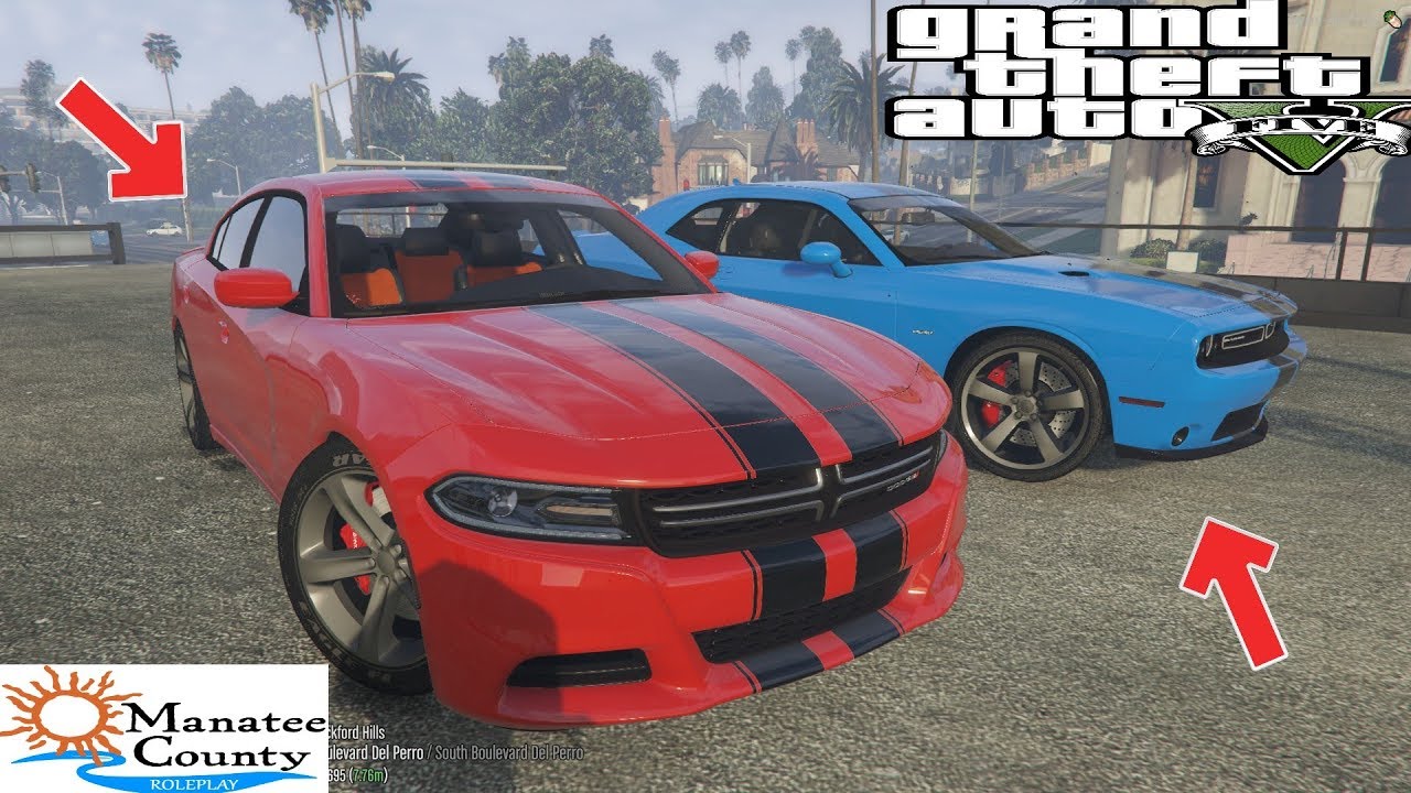 GTA 5 Roleplay - Dodge Charger Vs Challenger - Evading Police - Fivem ...