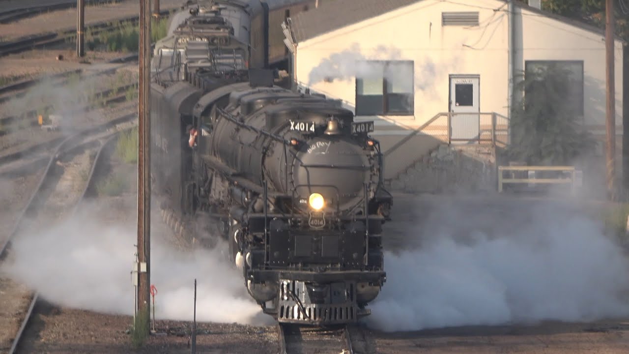 Union Pacific Big Boy #4014 Steam Train Navigates Denver Yard, Nice ...