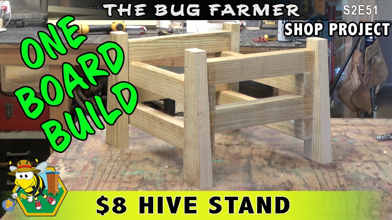 One Board Build - How to build a beehive stand with one board in 30 ...