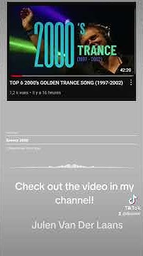 TOP 6 2000's GOLDEN TRANCE SONG (1997-2002) - YouTube